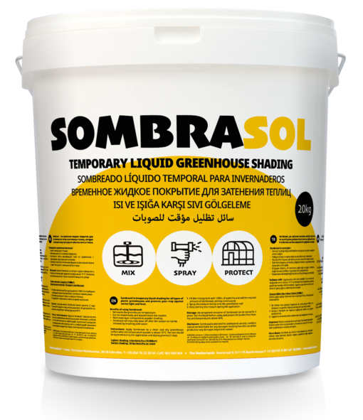 Temporary liquid greenhouse shading : Sombrasol